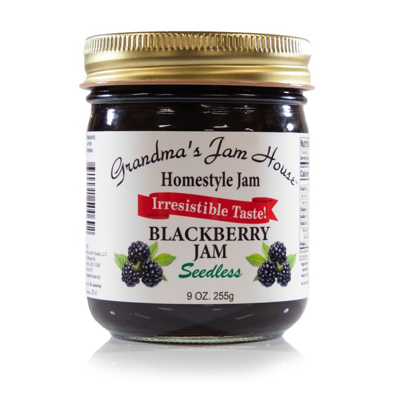 Grandma's Jam House Seedless Blackberry Jam 12/9Oz