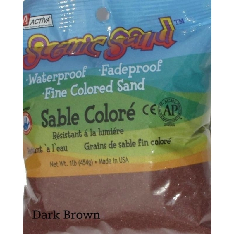 Buy Scenic Sand Craft Colored Sand, Dark Brown, 1 Lb (454 G) Bag Online