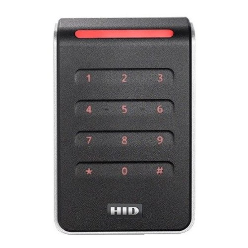 Hid Signo 40K Keypad Reader, Pigtail, Custom Profile, Black With Silver ...