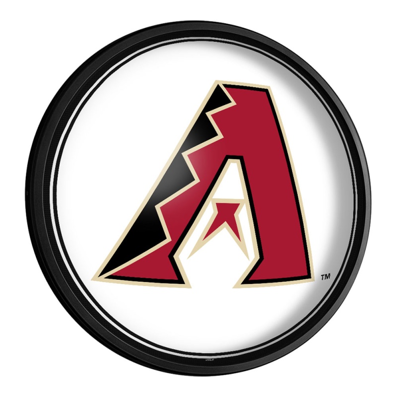 Arizona Diamondbacks: Logo Round Slimline Lighted Wall Sign