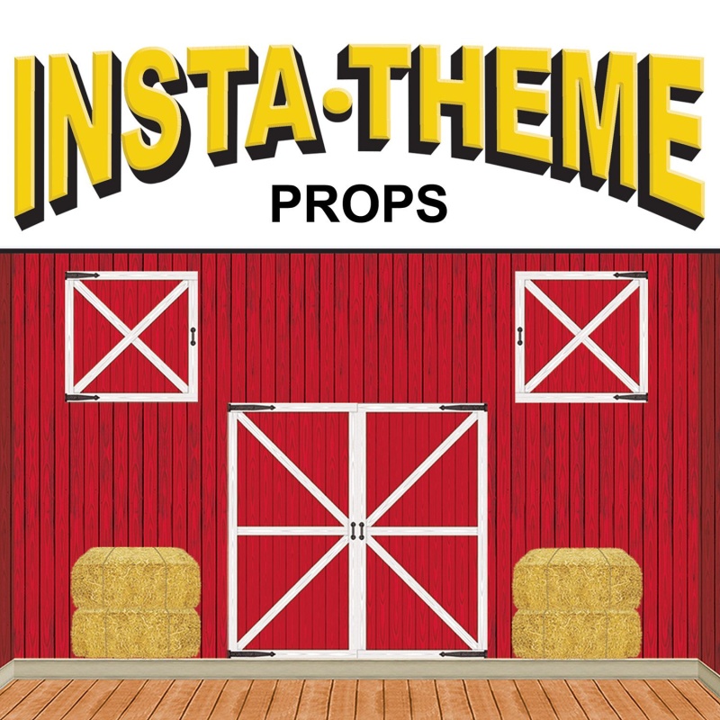 Barn Loft Door & Hay Bale Props