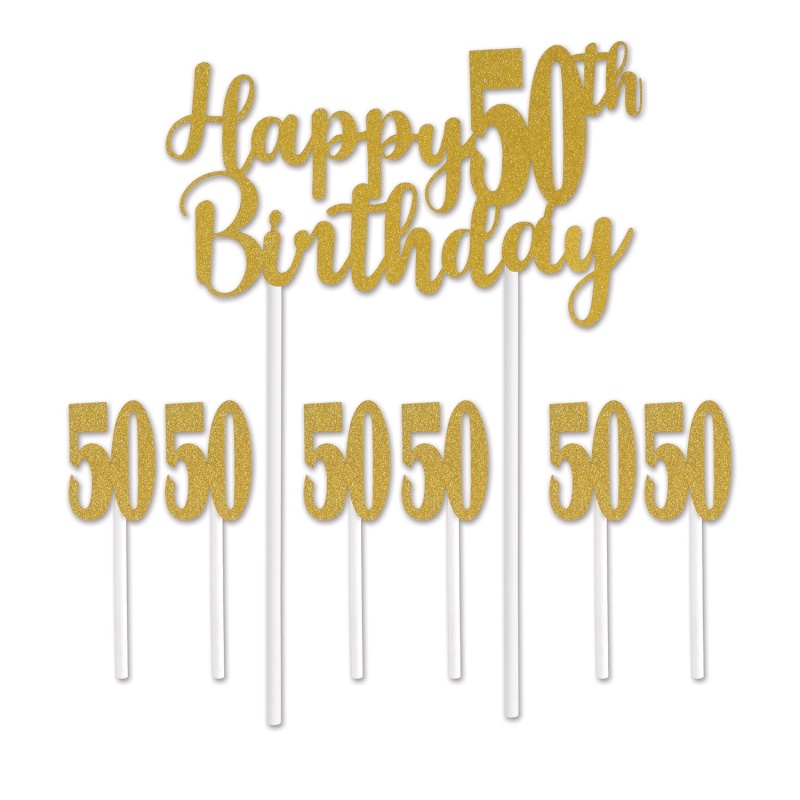 Happy 50Th Birthday Cake Topper - Buy Online
