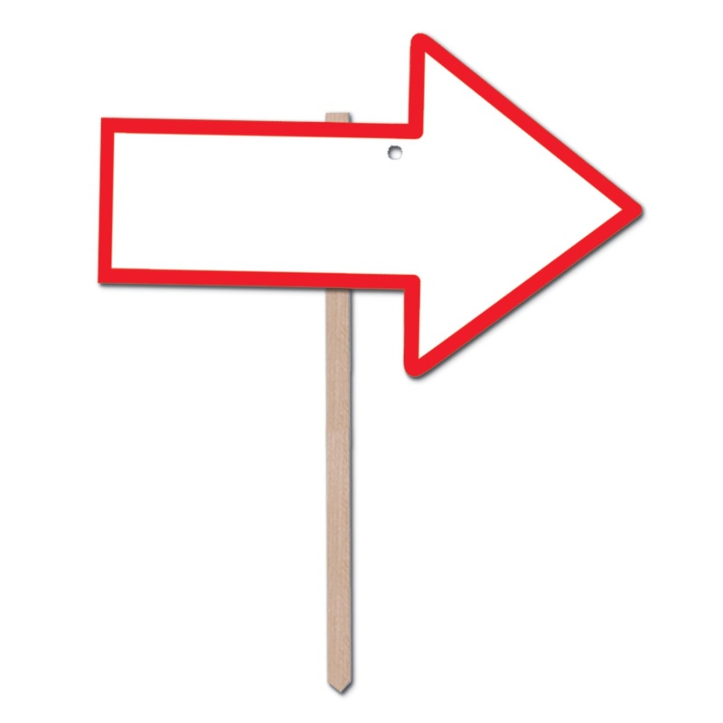 Buy Blank Arrow Yard Sign Online - Direct Attention to Your Business or ...