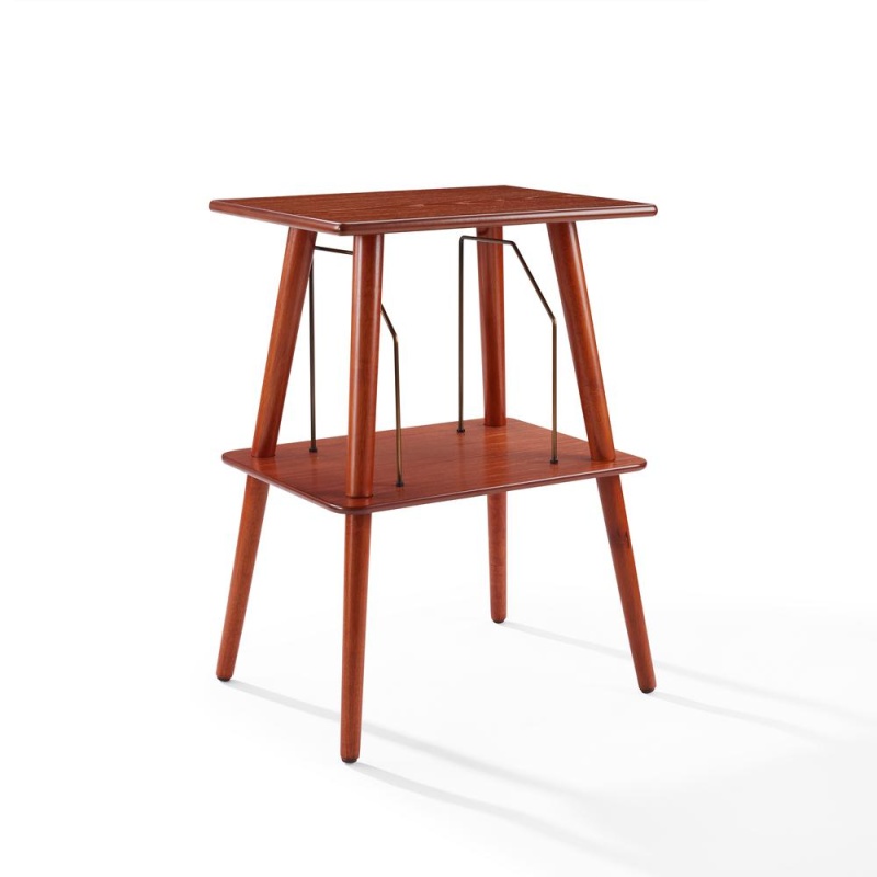 Crosley Manchester Turntable Stand in Paprika - New Arrival