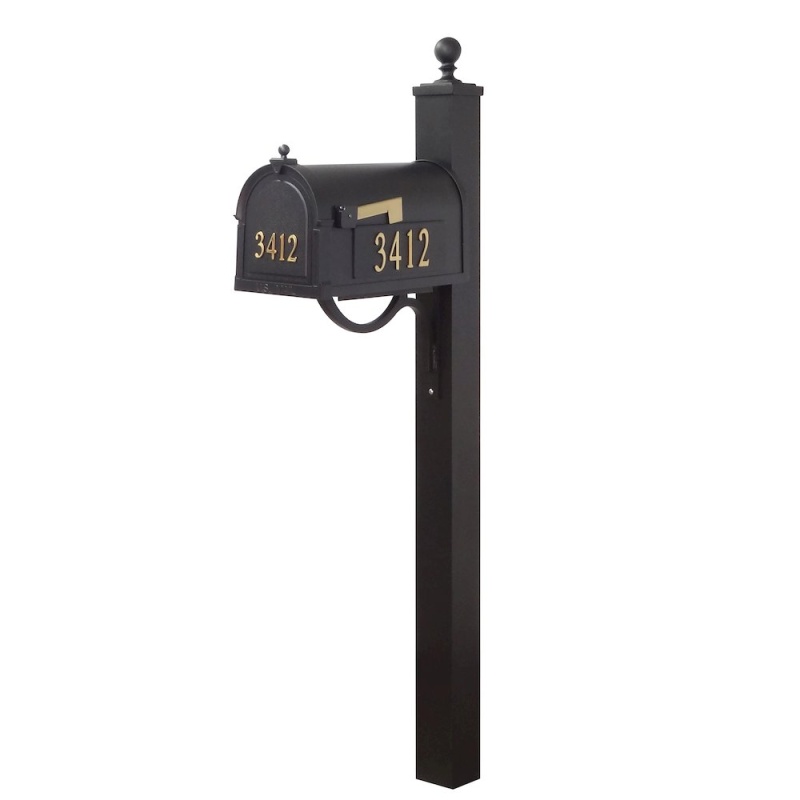 Berkshire Curbside Mailbox with Front and Side Address Numbers and ...