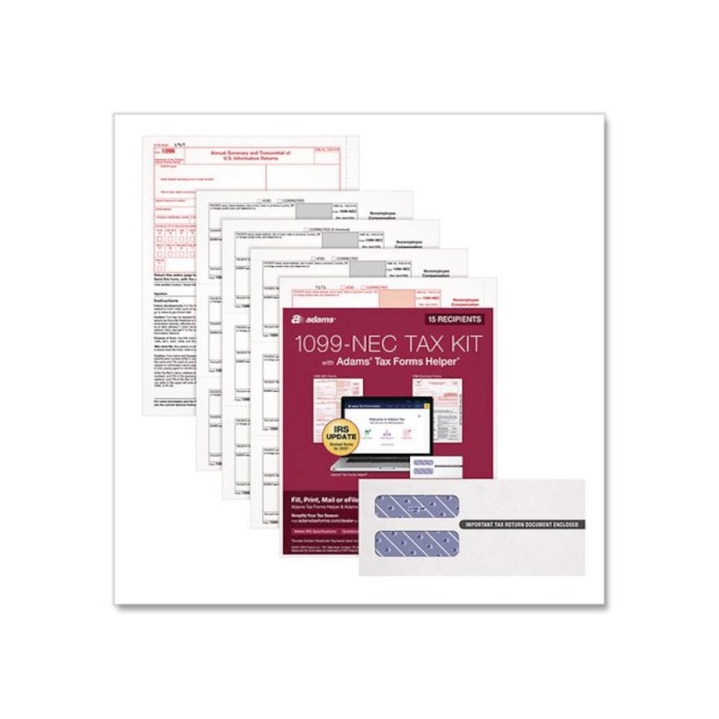 4-Part 1099-Nec Tax Form Kit With Envelopes And Tax Forms Helper ...