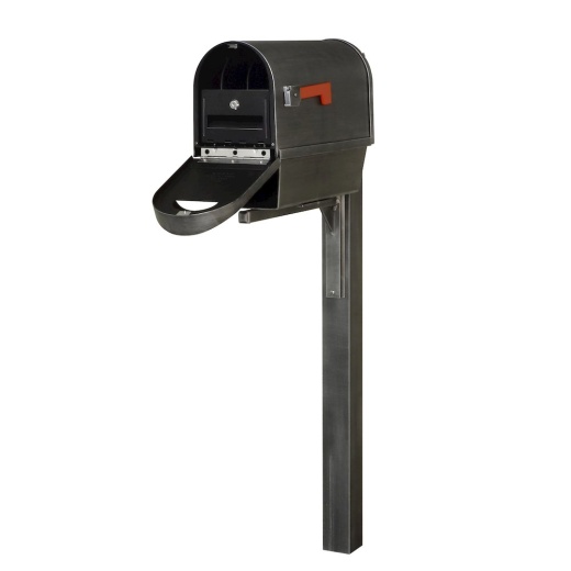 Classic Curbside Mailbox with Newspaper Tube and Locking Insert by ...