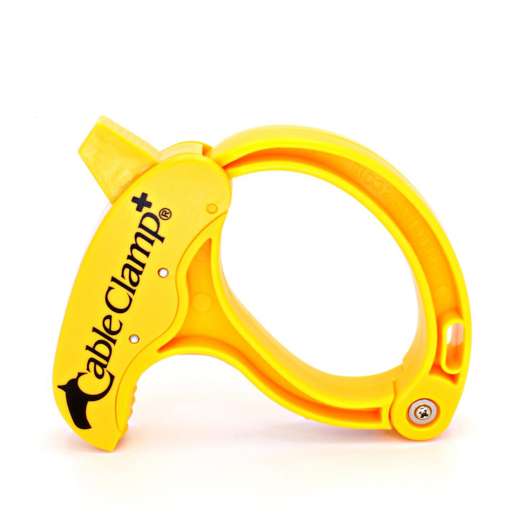 Cable Clamp, Large, Yellow, 7/Pack