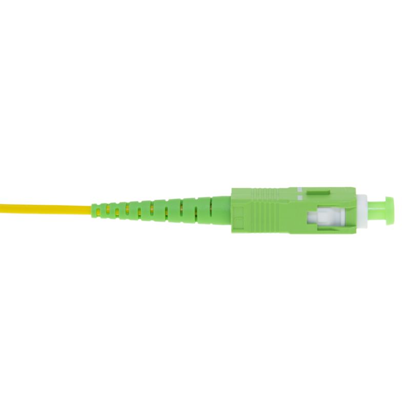 Sc/Apc Sm Simplex Fiber Optic Cable, Green Boot, 1m