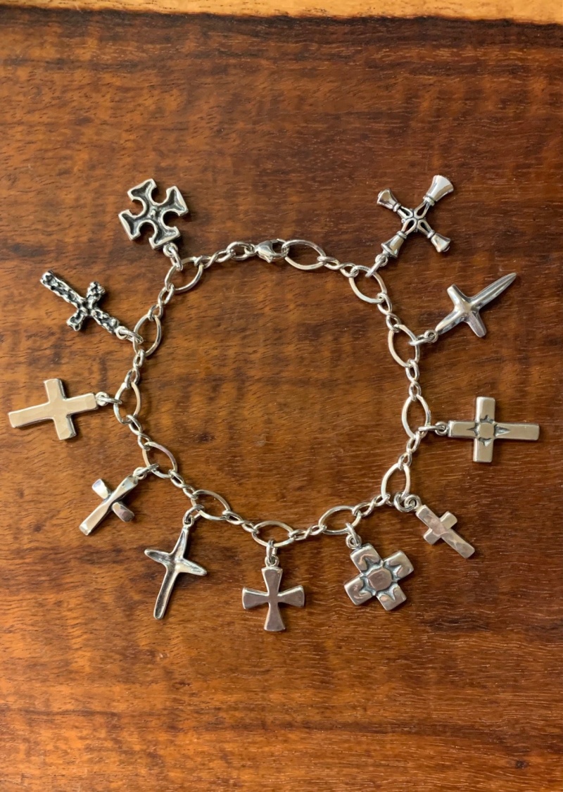 Buy Many Crosses Bracelet Online - Charmworks Sterling Silver Jewelry