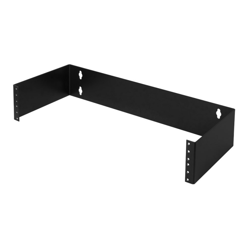 Cmple - 2U Patch Panel Bracket 4-Inch Deep Hinged Patch Panel Wall ...