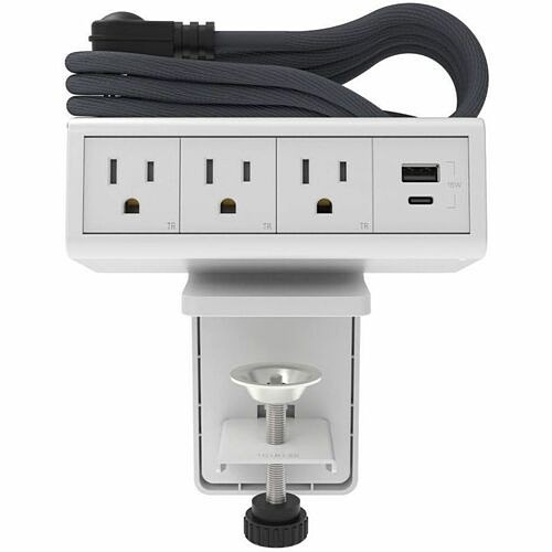 Wiremold Dash 4-Cube Desktop Power Center in White - 4 X Power Receptacles