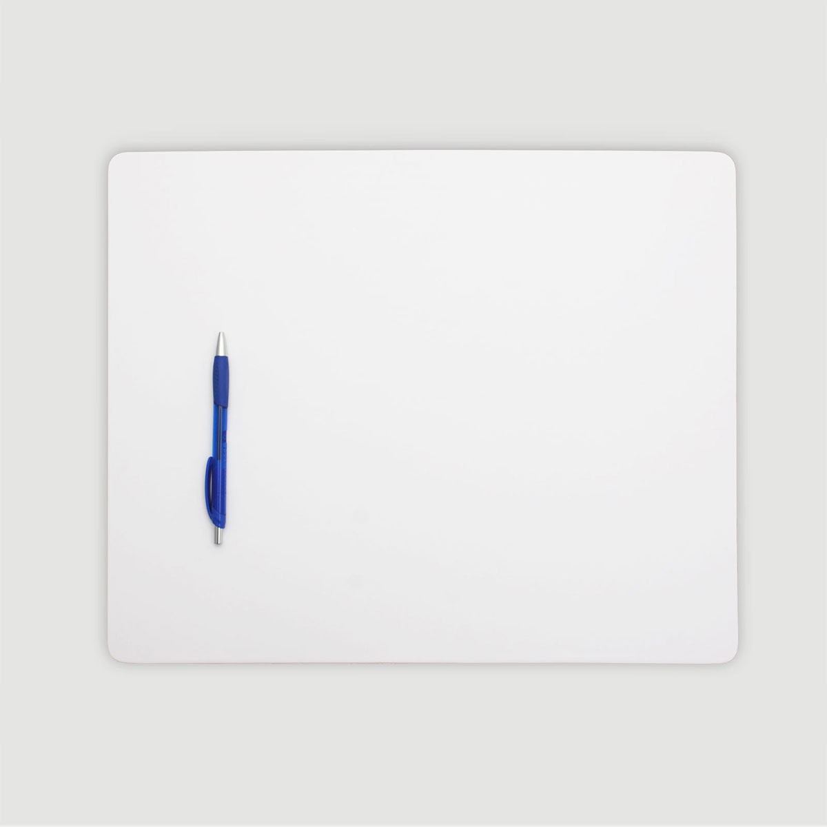 White Leatherette 17" X 14" Conference Table Pad