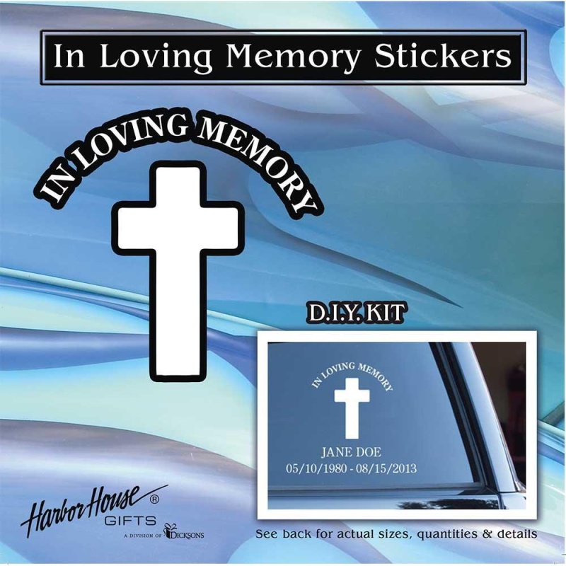 Buy Window Sticker In Loving Memory Cross Online