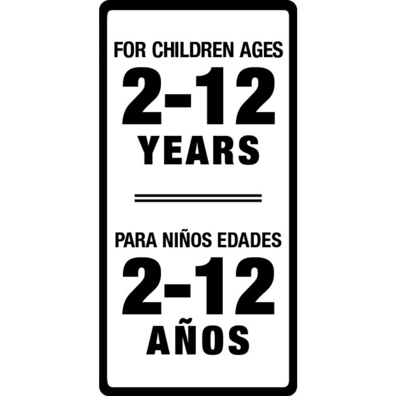 Age Group 2-12 Years Warning Label In English And Spanish