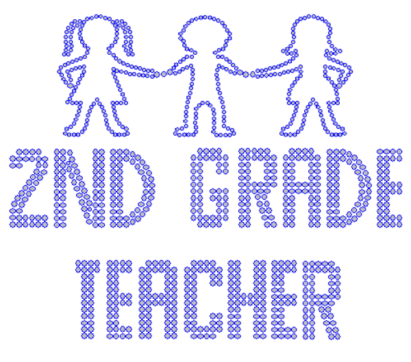 Iron On Transfer - Second Grade Teacher - Buy Online Now!