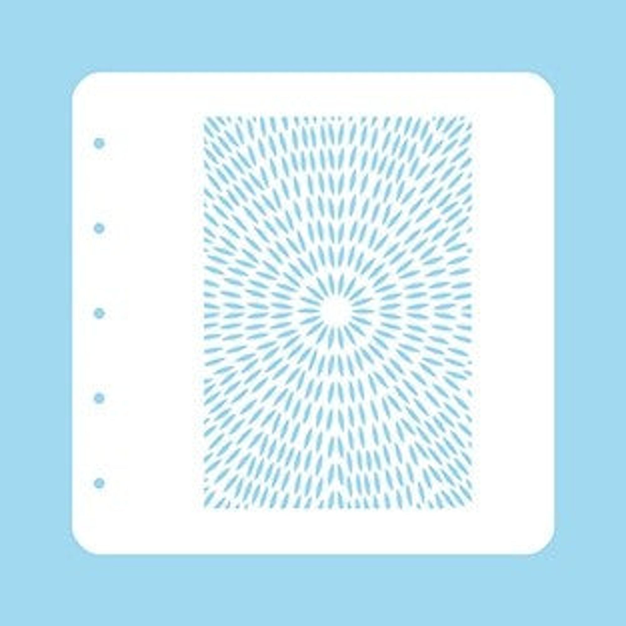 Stencil A6 For Magnetic Colour Set Stencil Burst