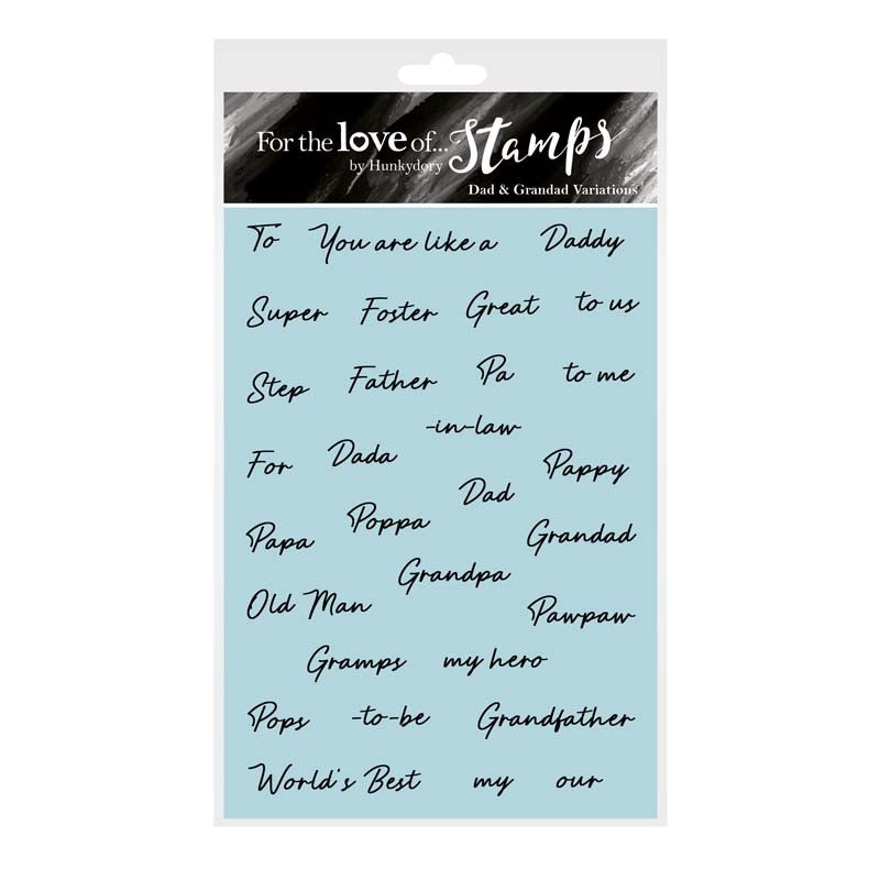 For the Love of Stamps - Dad & Grandad Variations by Hunkydory Crafts ...