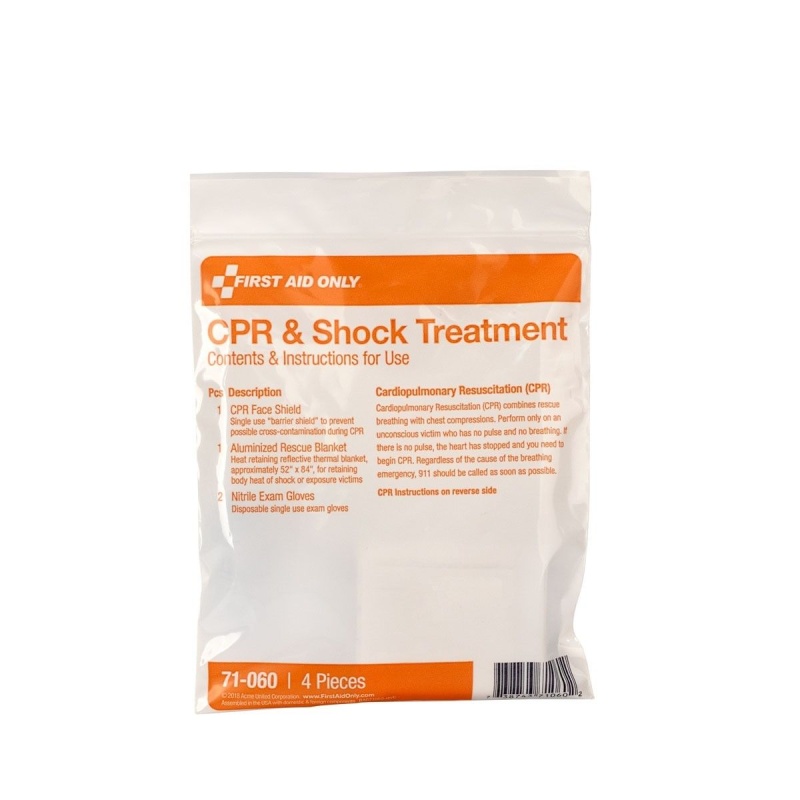 4 Piece First Aid Triage Pack - Cpr And Shock Kit
