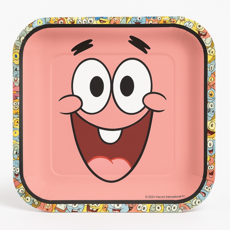 Spongebob Squarepants 7" Square Paper Plates