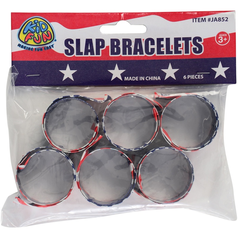Buy Patriotic Slap Bracelets Online - Factory Direct Party