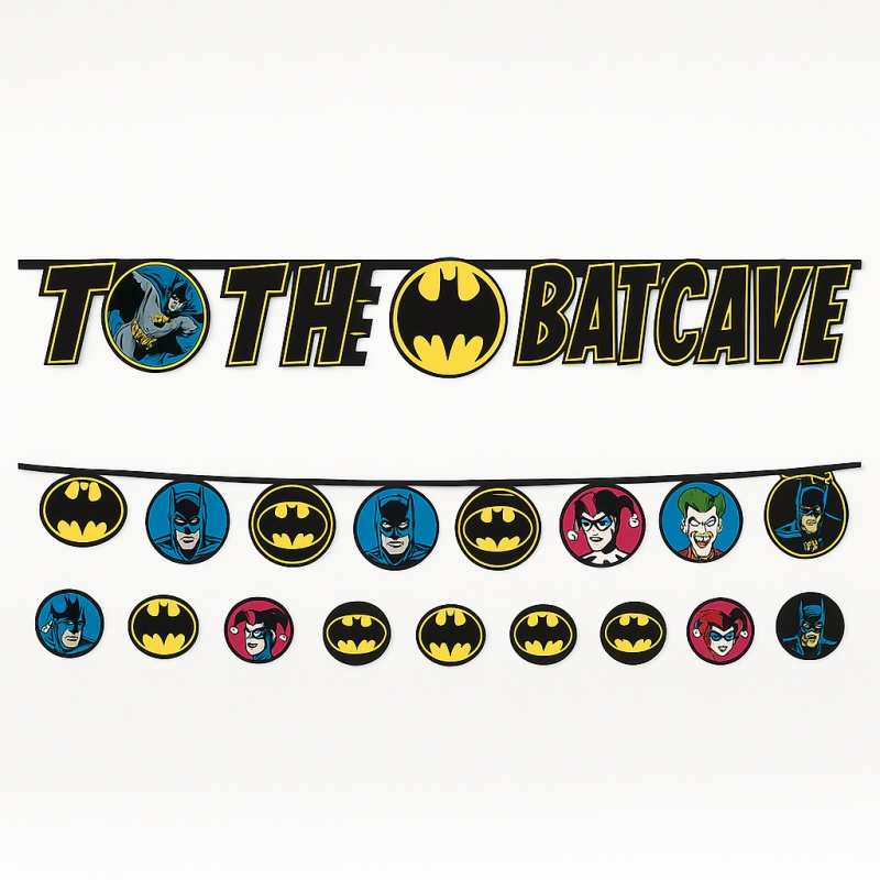 Batman "To The Batcave" Justice League Party Banner Kit