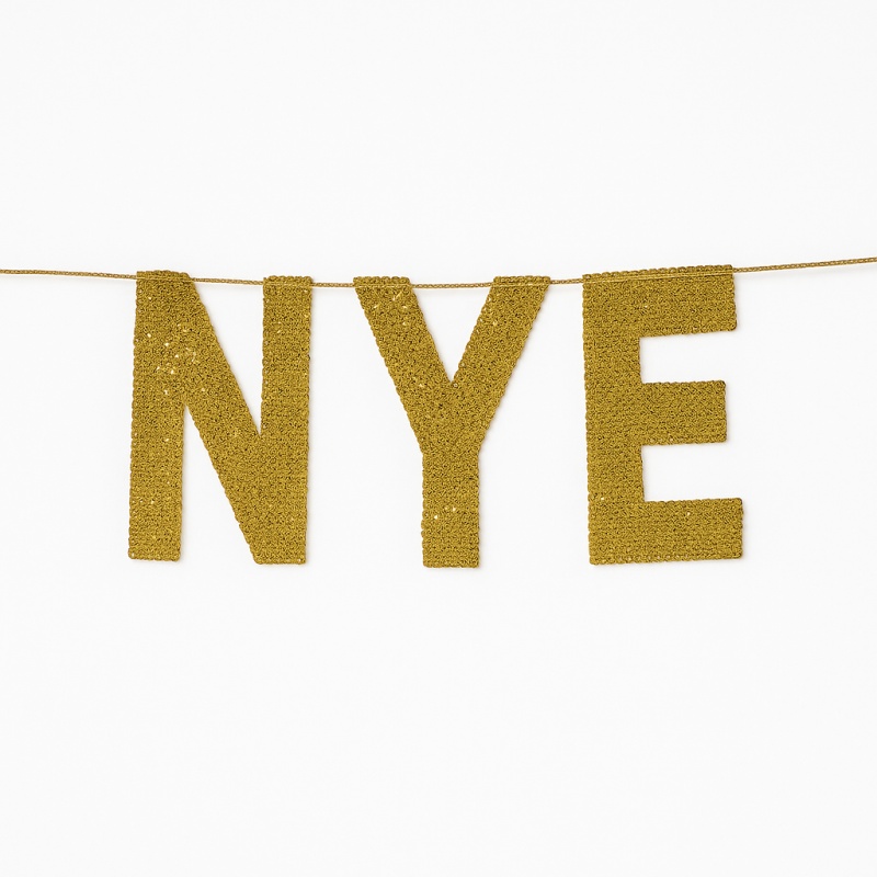 Sparkling Nye Oversized Sequin Banner