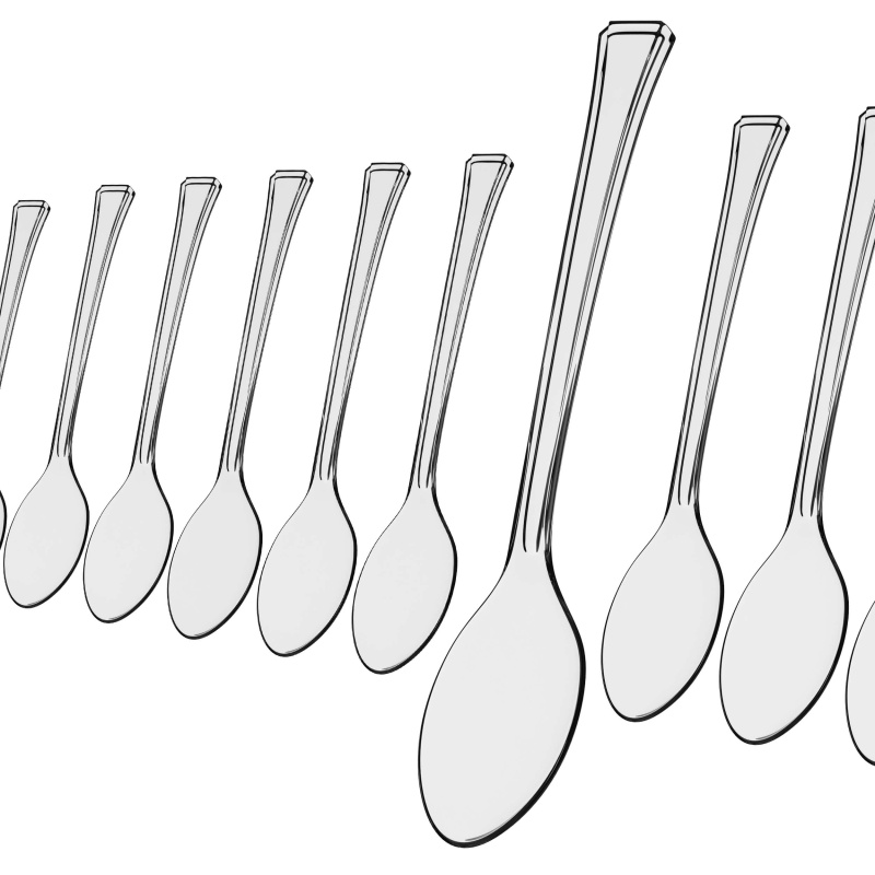 Buy Exquisite Clear Plastic Tasting Spoons 100 Count Online - Factory ...
