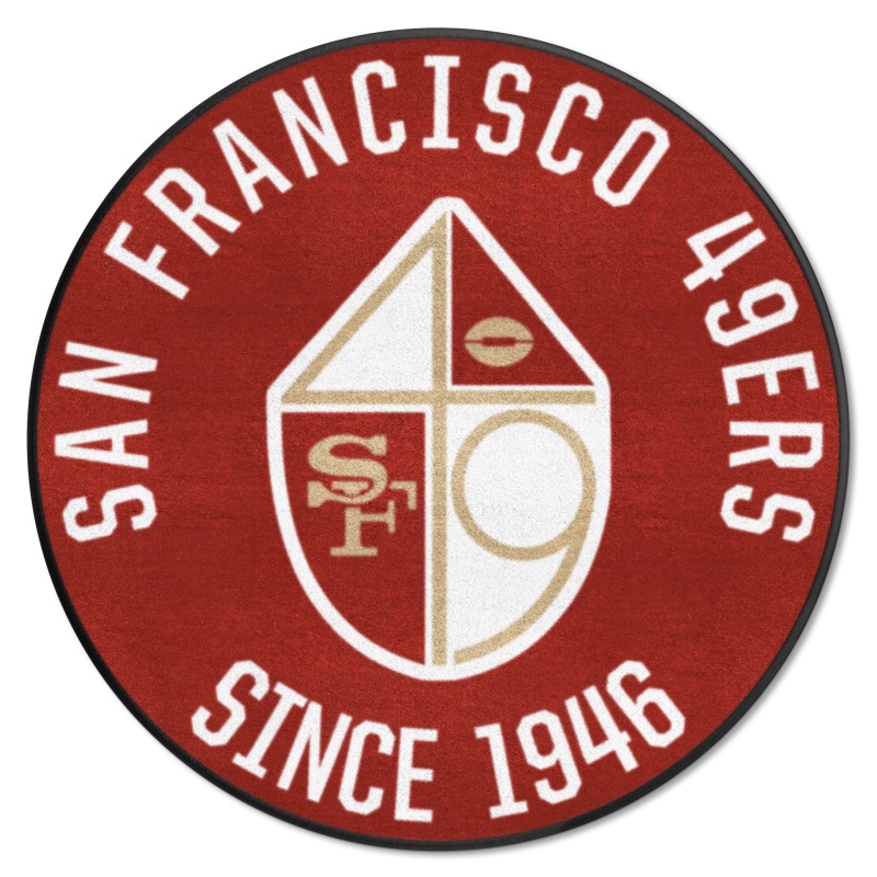 Buy San Francisco 49Ers Roundel Mat - Retro Collection Online