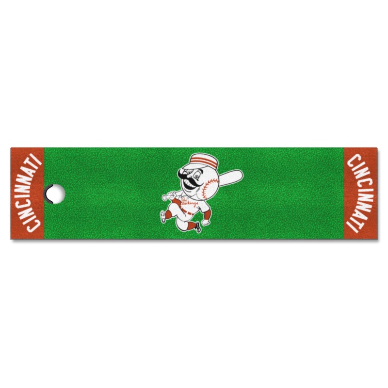 Cincinnati Reds Retro Collection Putting Green Mat