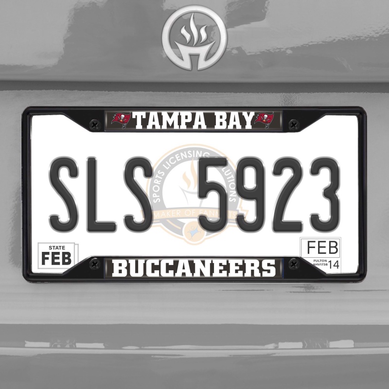 Buy NFL - Tampa Bay Buccaneers License Plate Frame - Black Online
