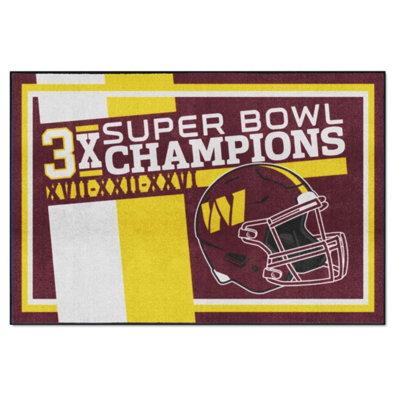 Washington Commanders Dynasty 5X8 Rug - NFL Team Spirit Decor