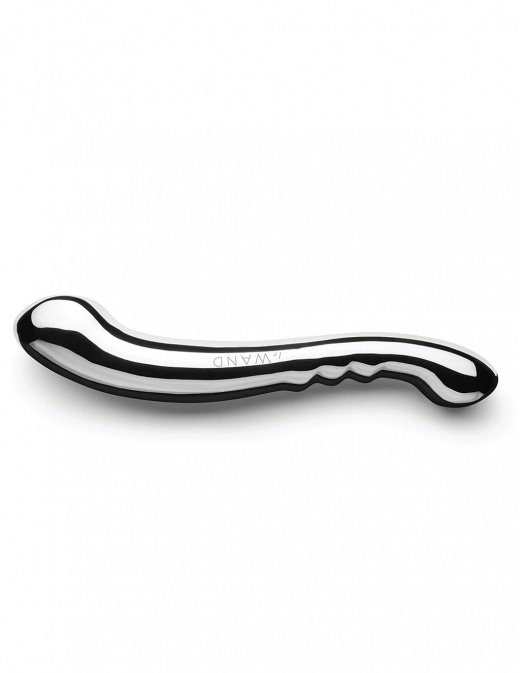 Le Wand Contour Stainless Steel Double Ended Dildo Silver 0153