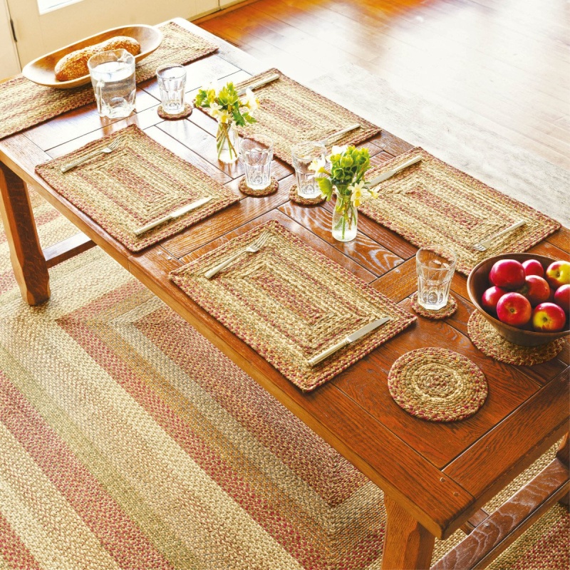 Harvest Beige Jute Braided Oval Rugs | Natural Fiber Area Rugs