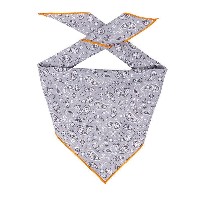 Paisley Gray Bandana - Stylish & Comfortable Accessory for Dogs
