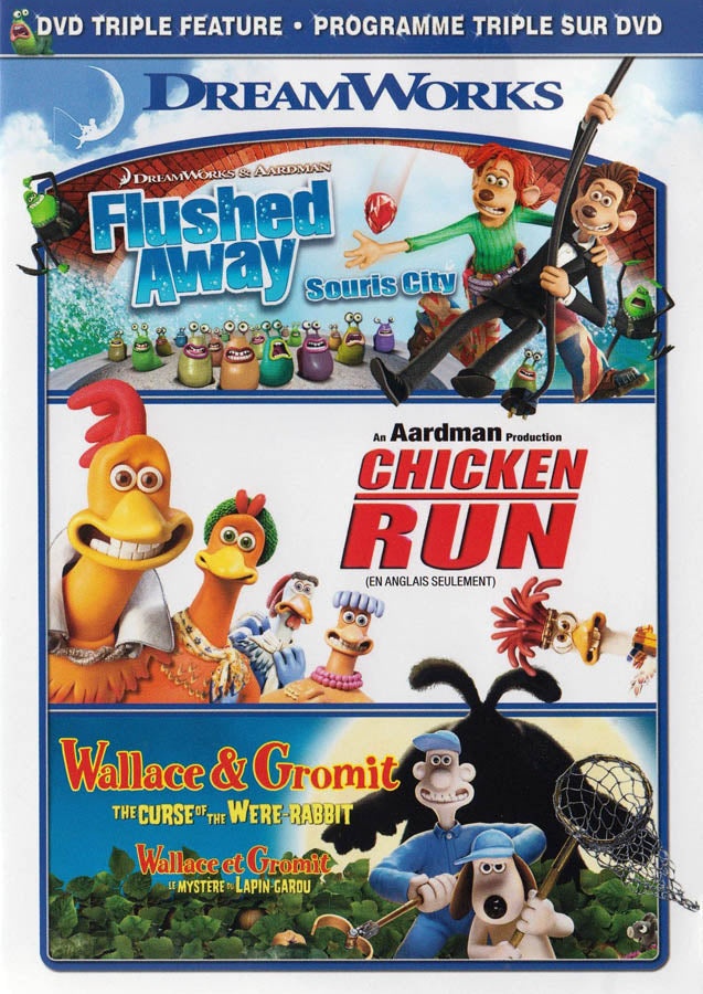 Flushed Away / Chicken Run / Wallace & Gromit (Dvd Triple Feature ...