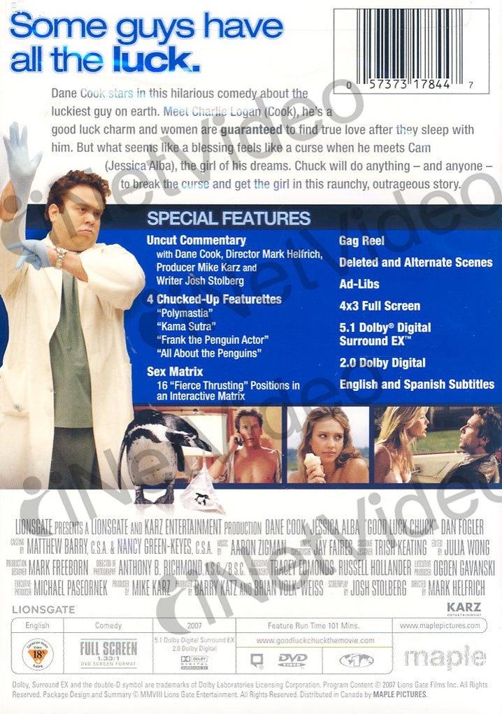 Good Luck Chuck (Chucked Up! Uncut Full Screen Edition) - Used