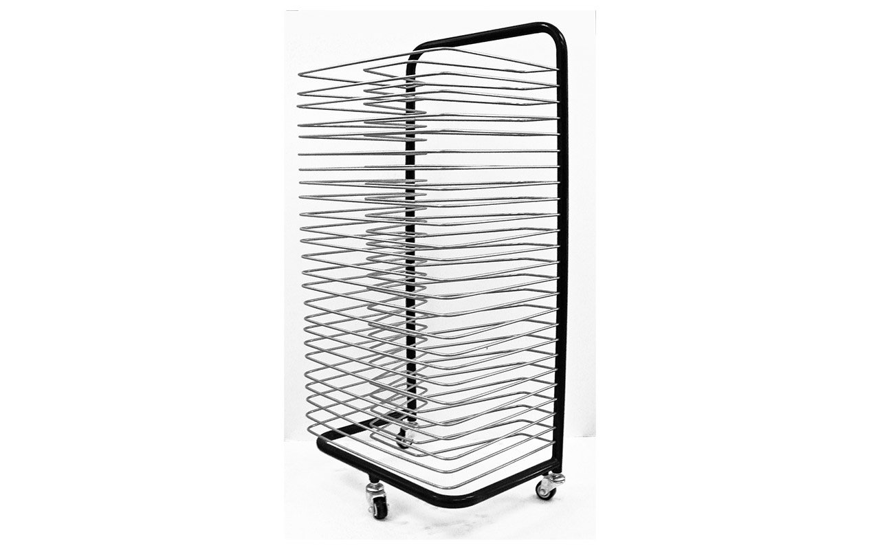 Inovart Mobile Floor Rack with Fixed Shelves