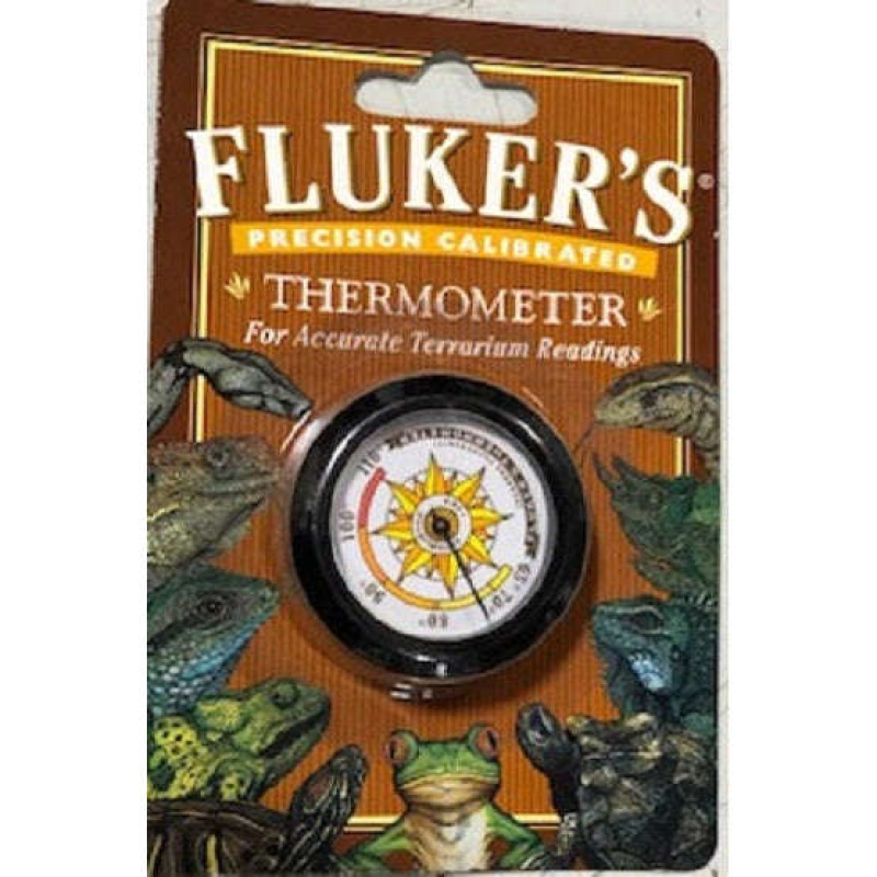 Flukers Round Thermometer