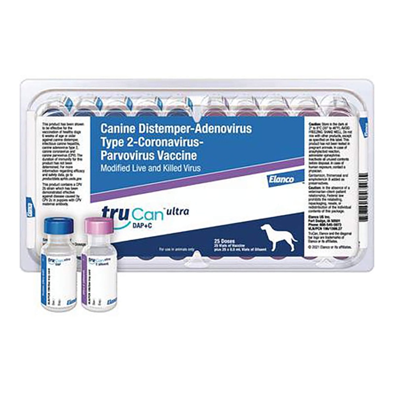 Trucan Ultra Dap+C /Ultra Duramune Dap+C Dog Vaccine (25 X 0.5Ml) - 0 ...