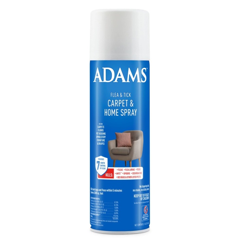 Adams Flea & Tick Carpet & Home Aerosol Spray, 7-Month Flea Protection ...