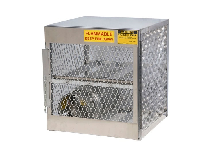 Buy 4 Horizontal 20 to 33 Lb LPG Cylinder Capacity Gas Cylinder Cabinet ...
