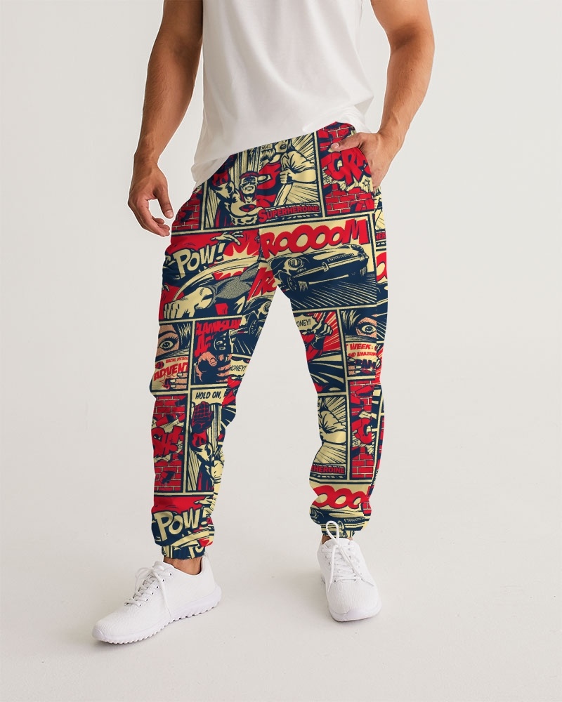 Buy Men's Track Pants Comic Art Online - Unique Fashion Statement