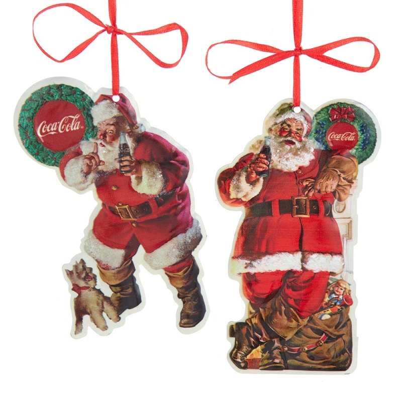 Buy Coca-Cola Tin Santa Ornament Online - Officially Licensed