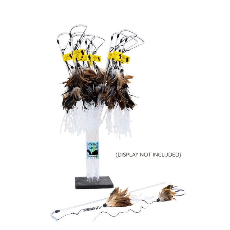 Vee Enterprises Purrfect Crunchy Feather Cat Toy 12Ct