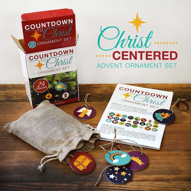 Christ Centered Advent Calendar Ornament Set