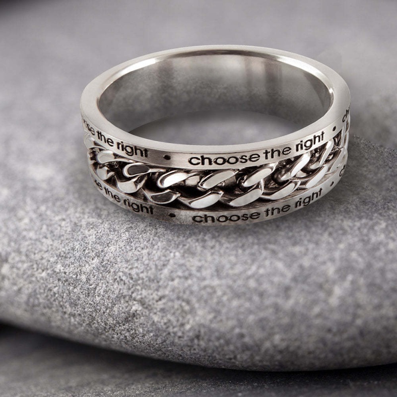 Buy Ctr Chain Spinner Ring - Stainless Steel Online - Shopringmasters