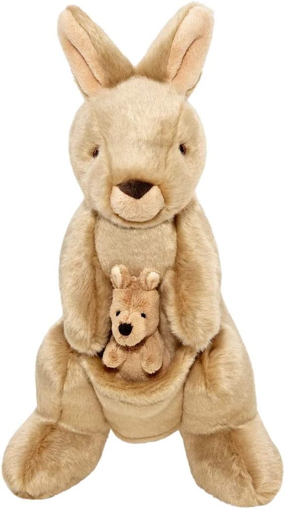 Buy Fluff & Tuff Phoebe & Joey Kangaroo Plush Toy For Large Dogs, 13 ...