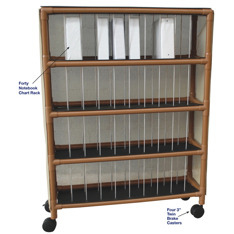 Woodtone Stack Chart Cart
