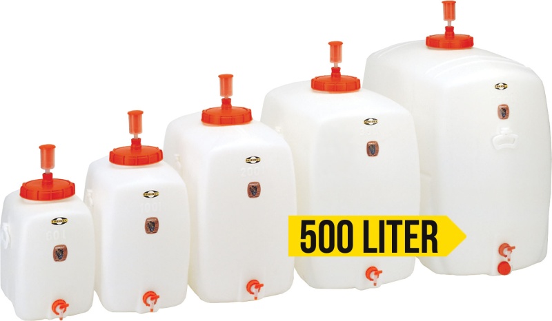 Speidel Plastic Fermenter | Rectangular Hdpe Storage Tank | 500L | 132 Gal